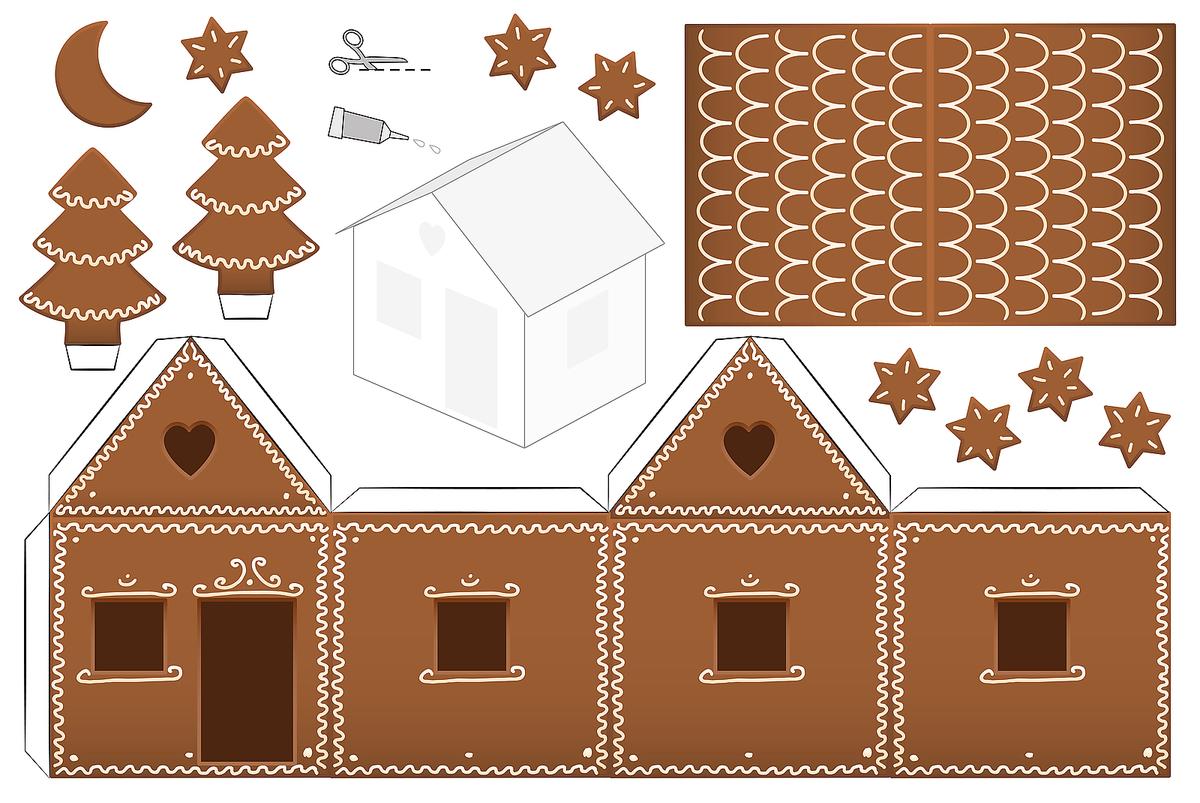 Gingerbread House Coloring Pages Printable Coloring Activity Game Pages Featuring 